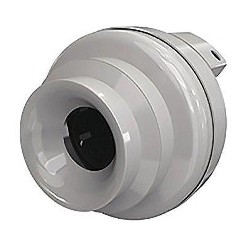 fantech fr 125 inline centrifugal duct fan, molded housing, 5, 148 cfm ...