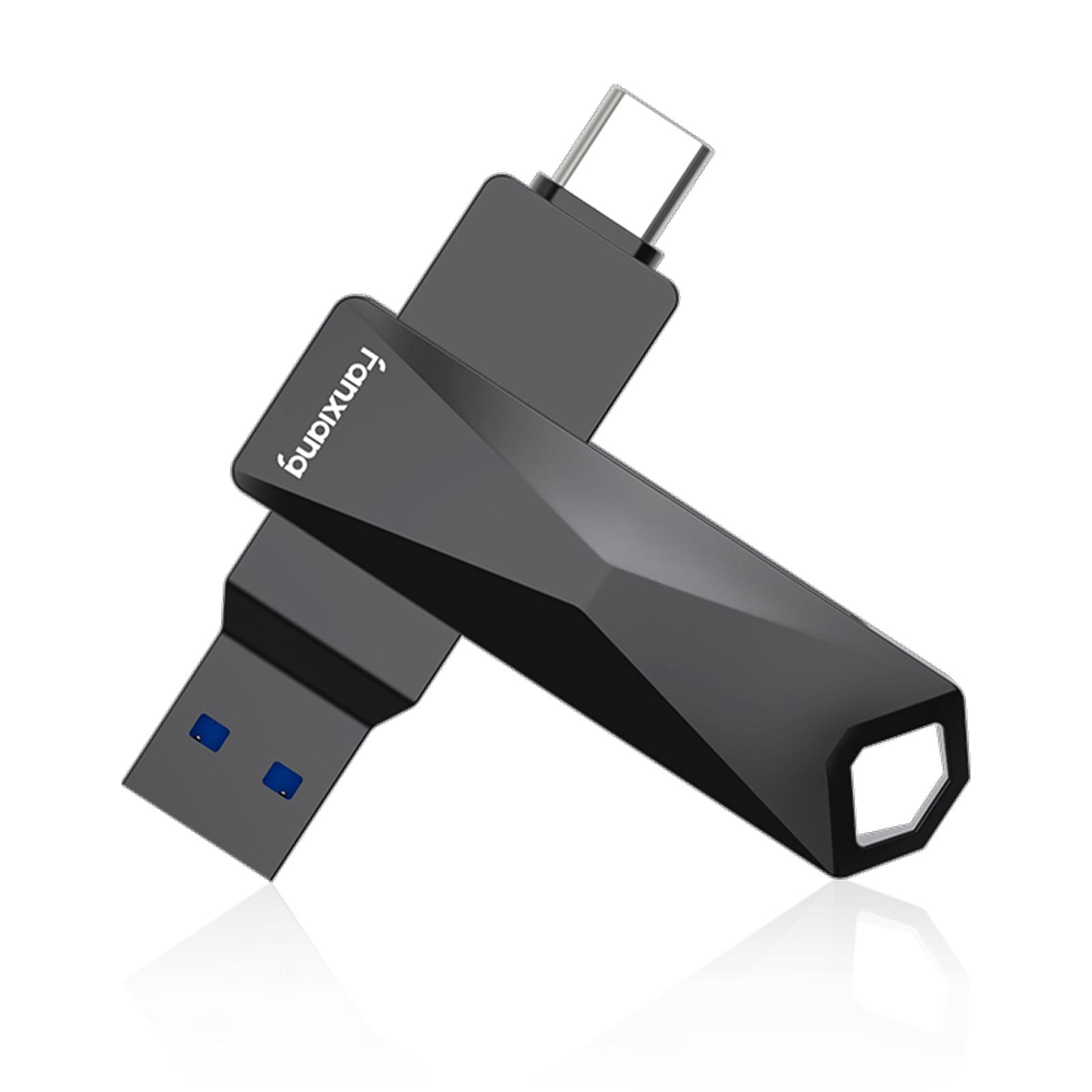 fanxiang 256GB Flash Drive Memory Stick, UP to 400MB/s, Dual Drive 2 in ...