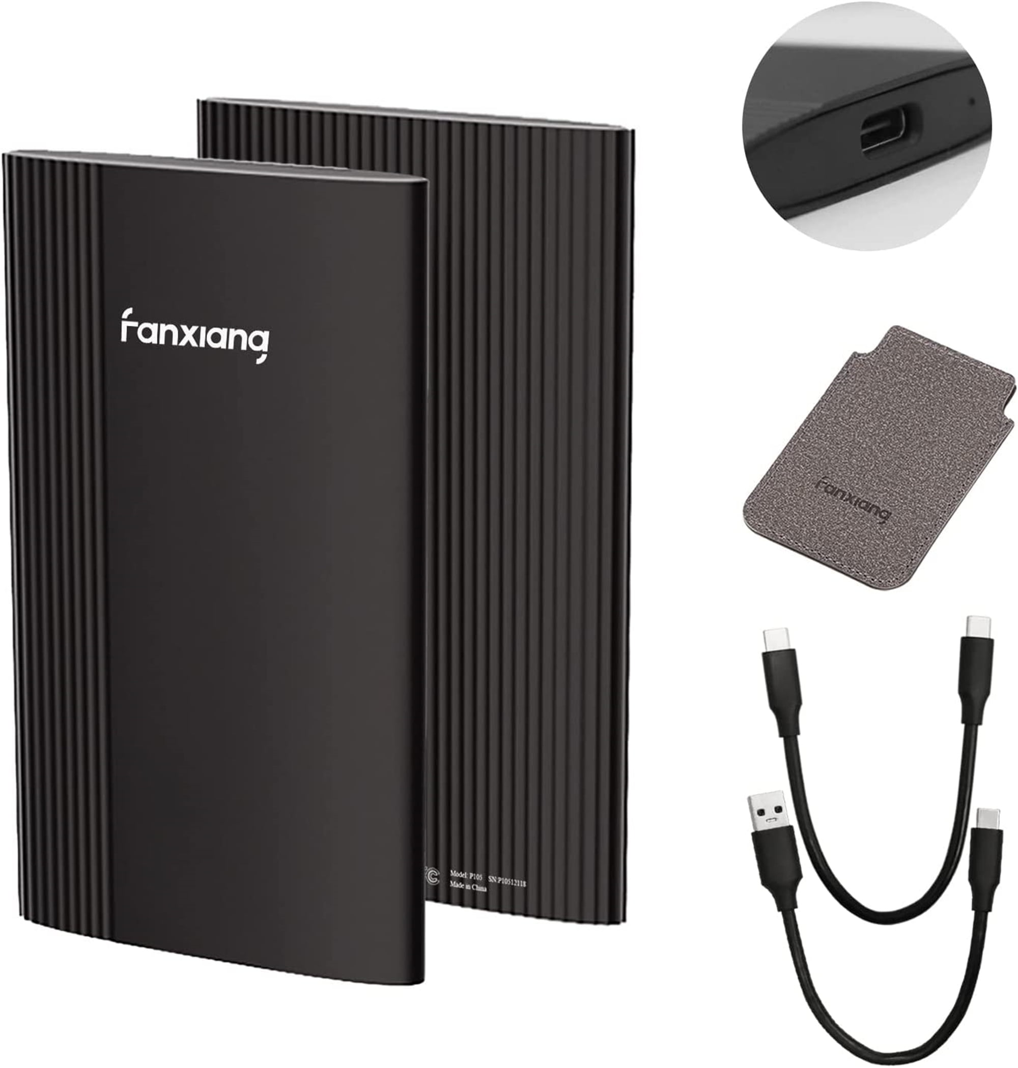 fanxiang P105 1TB USB-C Solid State Portable External Hard Drive ...