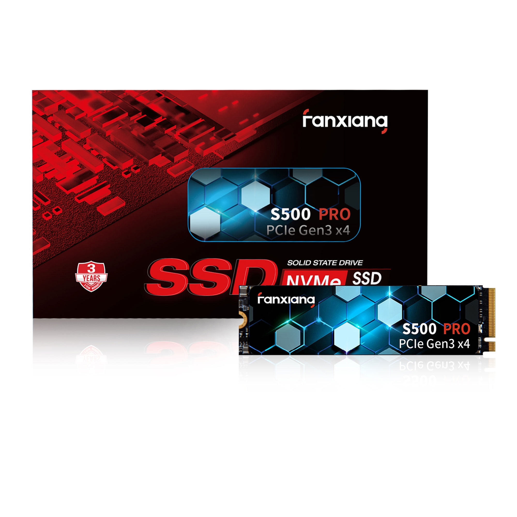 fanxiang S500 Pro 512GB Internal SSD m.2 2280 PCIe Gen3x4 Internal Hard ...
