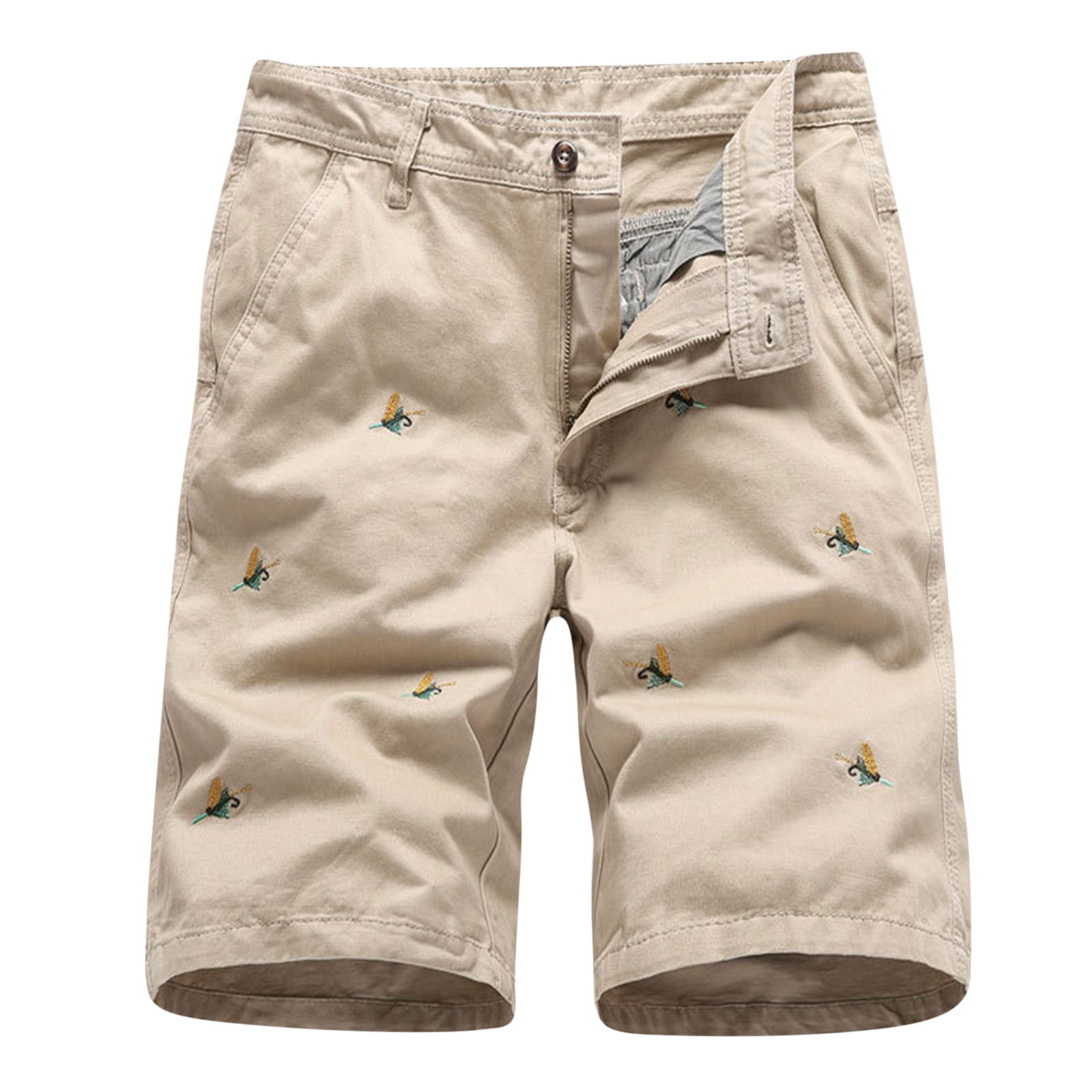 fartey Cargo Short for Men 2025 Lovely Embroidery Golf Fishing Outdoors ...