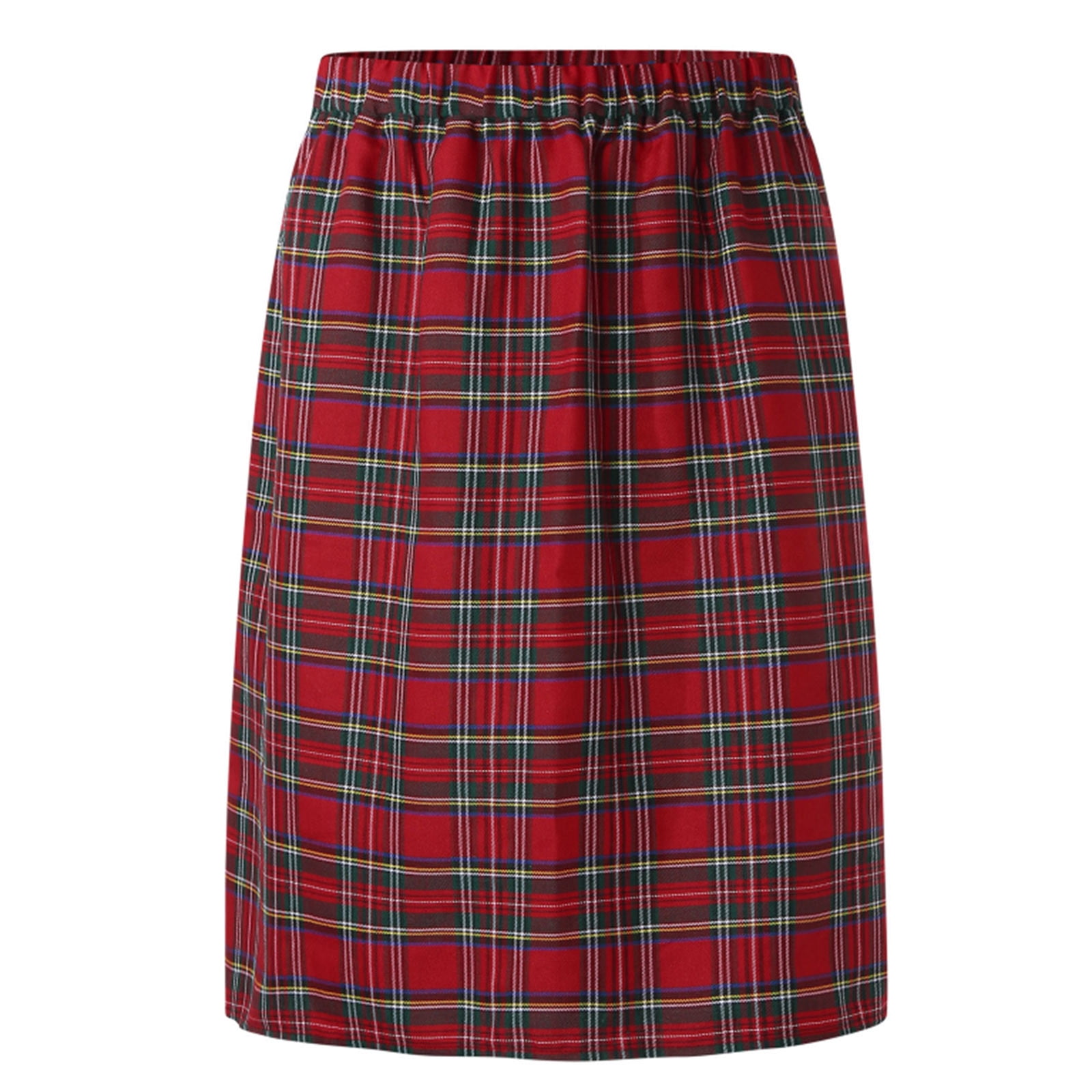 fartey Men's Scottish Utility Kilts 2025 Summer Plaid Print Casual ...