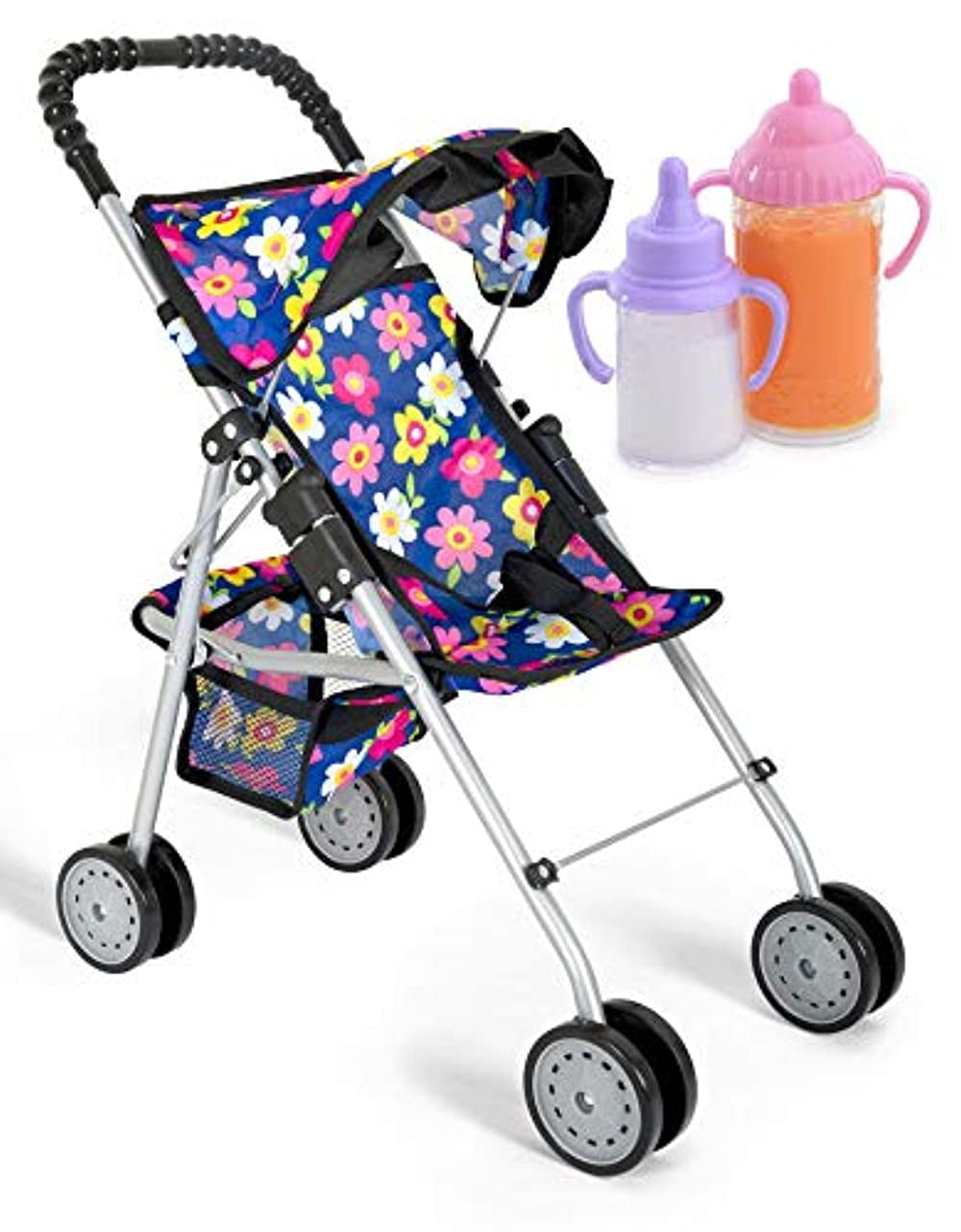 fash n kolor® - Doll Stroller My First Baby Doll Strollers Toy - Flower ...