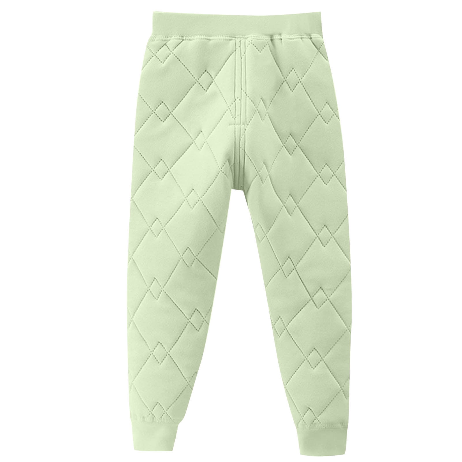fatyb Boys Girls Cotton Quilted Pants Thick Warm Winter Jogger Pants ...