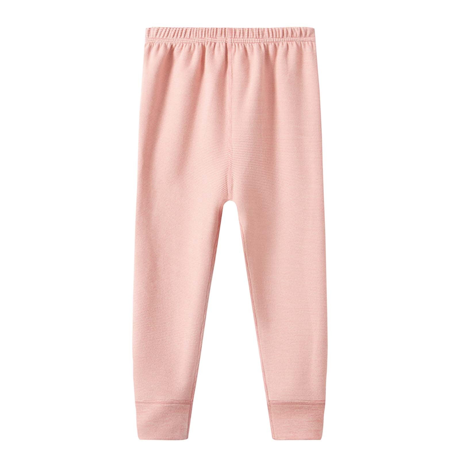 fatyb Boys Girls Winter Pants Elastic Waist Thermal Leggings Stretch ...