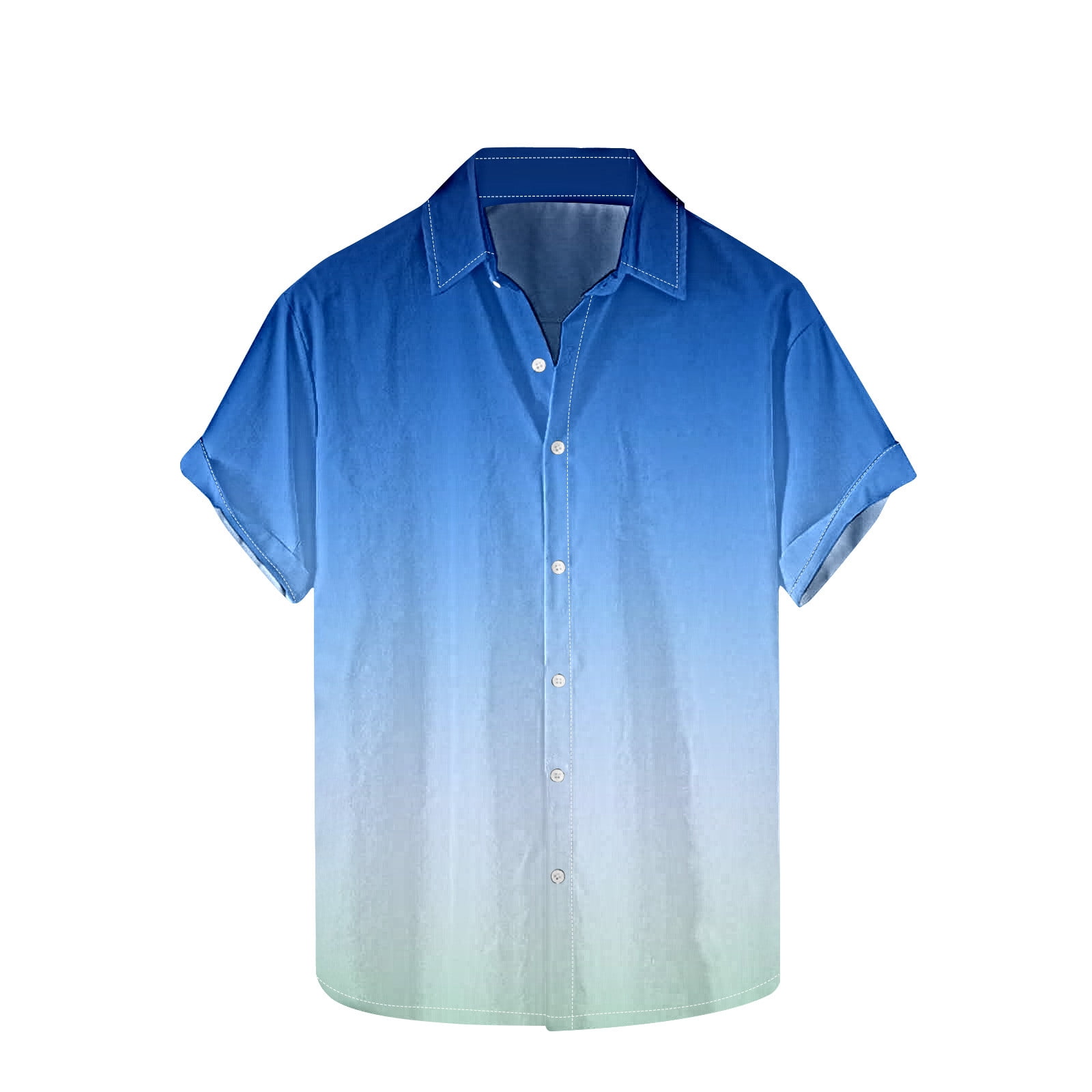 fatyb Button down Shirts for Men Short Sleeve Summer Beach Shirts ...