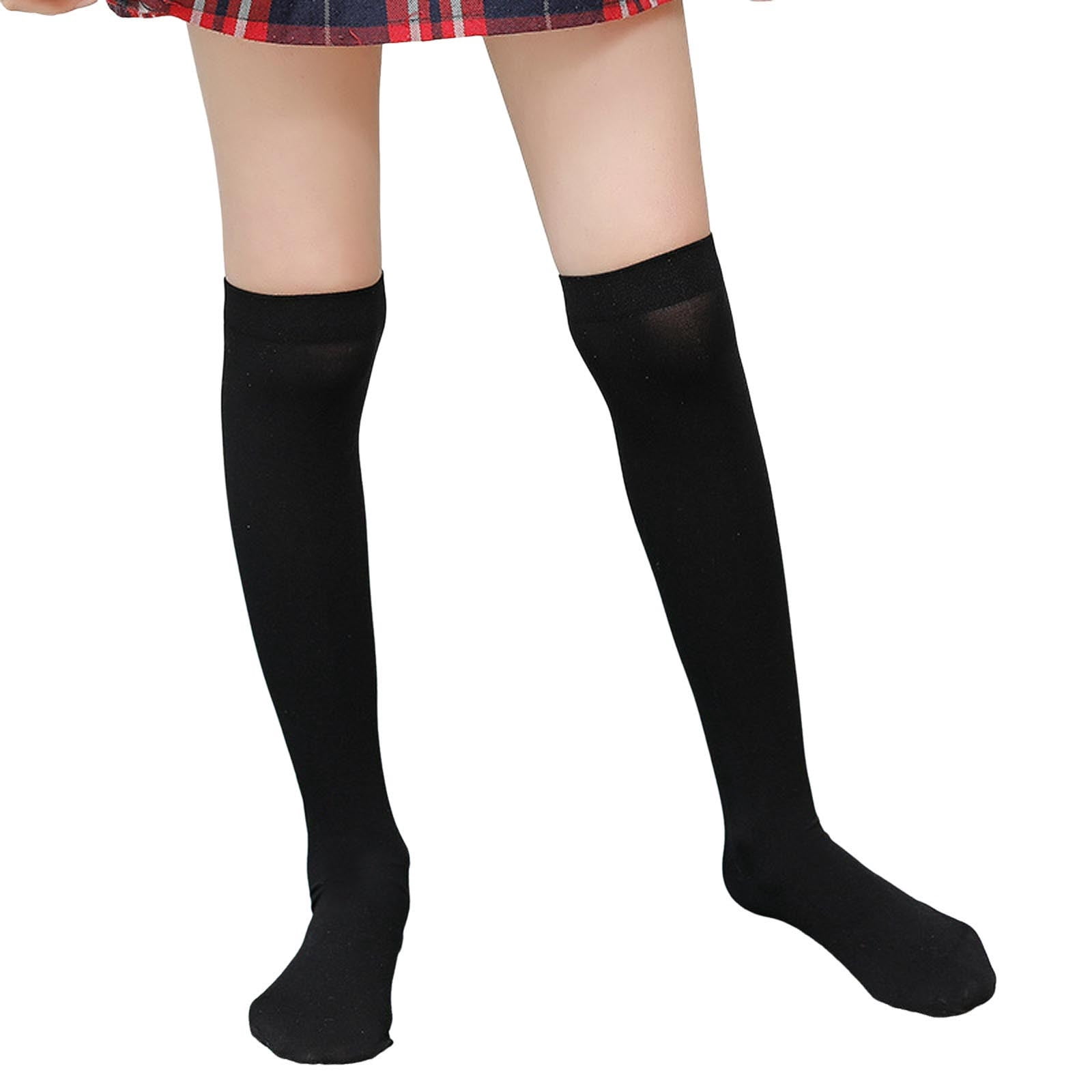 fatyb Kids Girls Knee High School Uniform Socks Summer Thin Dress ...