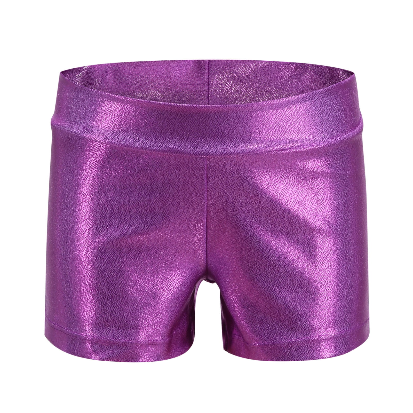 fatyb Little Boys Girls Sparkly Shorts Shiny Dance Shorts Kids High ...