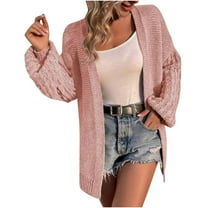 Trendy Fuzzy Sweaters for Women Button Down Open Front Cardigan Loose ...