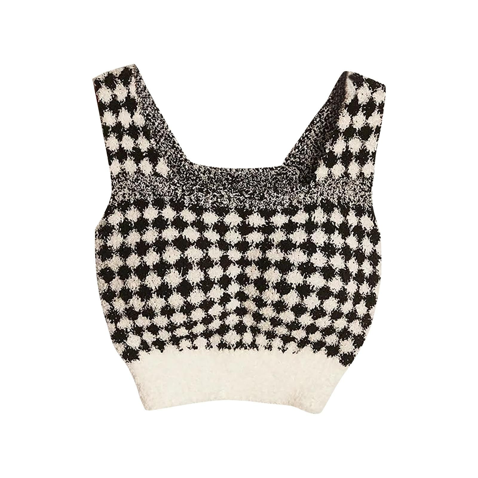 fatyb Women's Fuzzy Fleece Bras Plush Built-In Bra Camisole Wireless ...