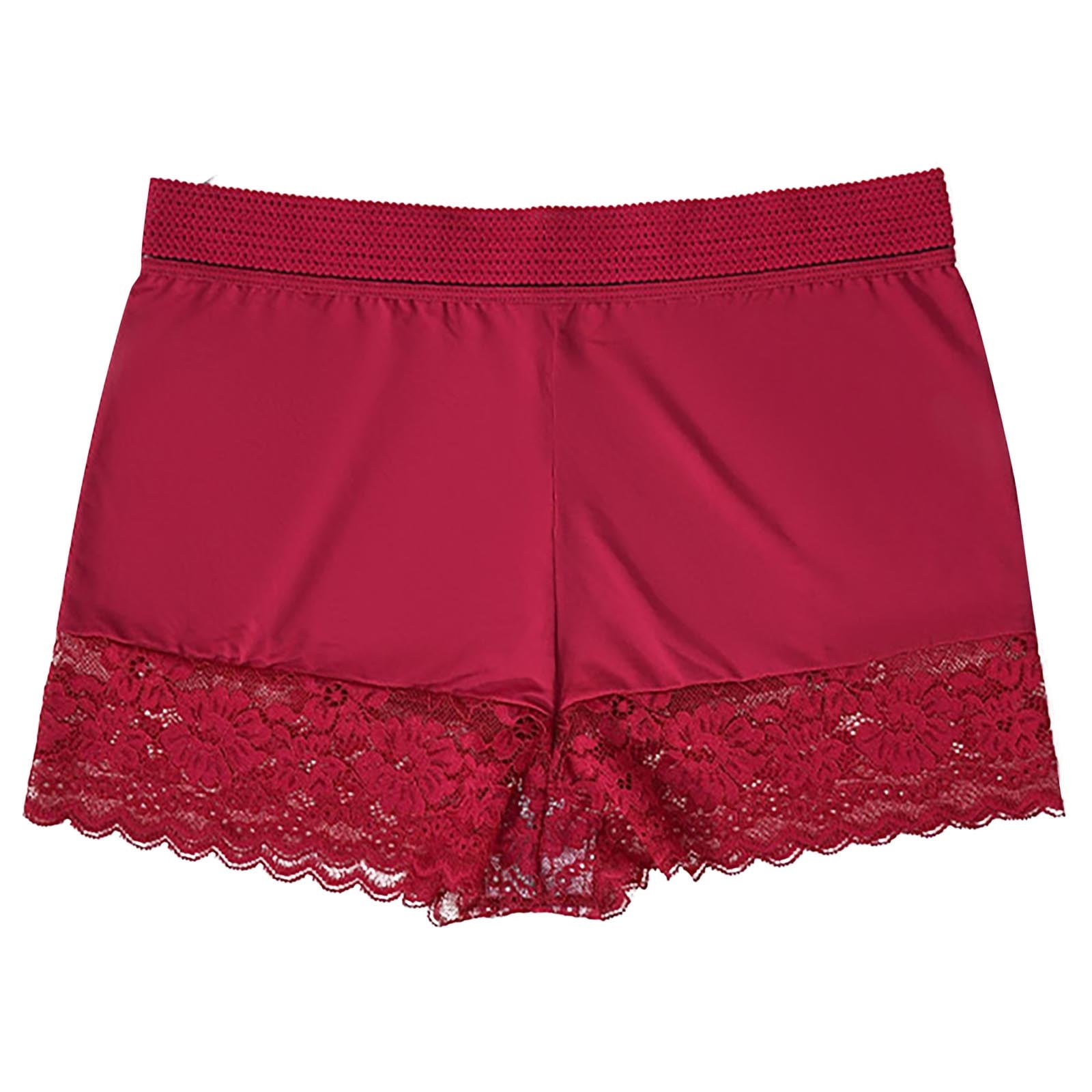 fatyb Women's Plus Size Boyshorts Lace High Waist Boxer Briefs for ...