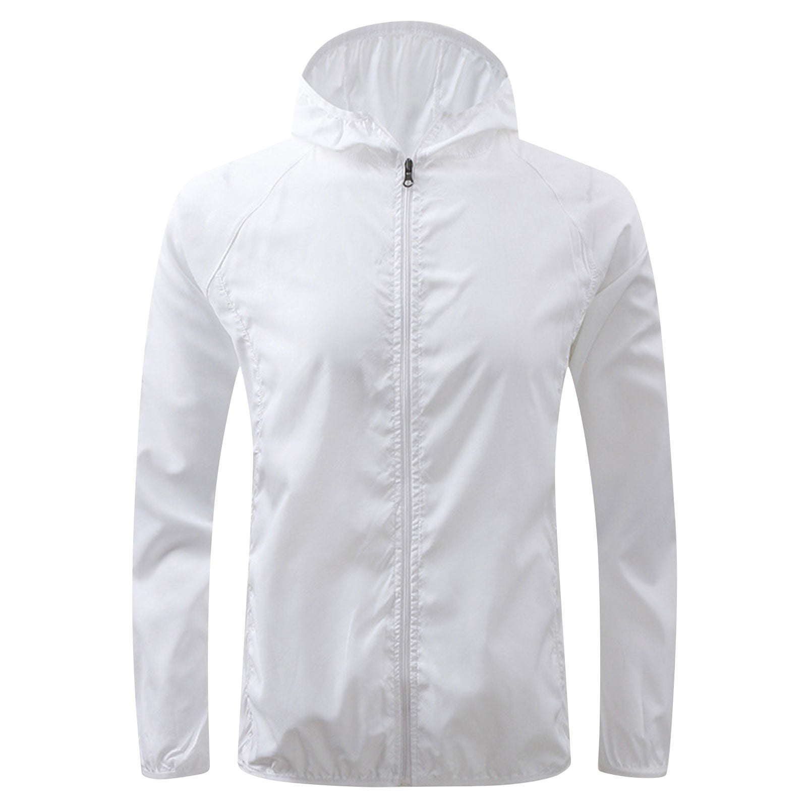 fatyb Womens Waterproof Hooded Raincoat Lightweight Sun Protection ...