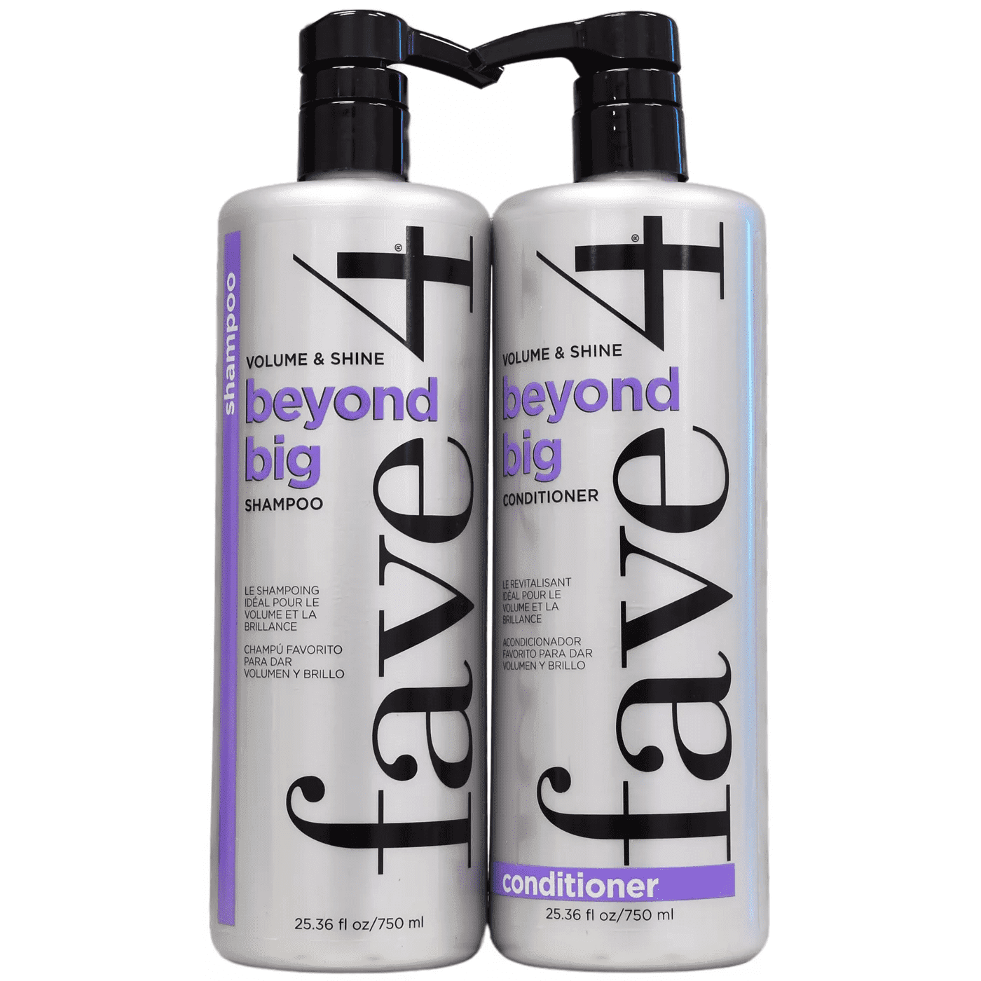 fave4 Beyond Big Shampoo & Conditioner 25.36 oz Duo - Walmart.com