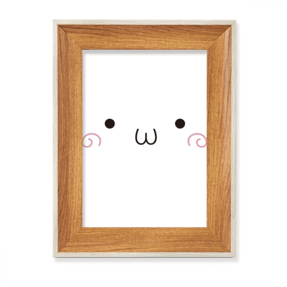 fcute expression desktop wooden photo frame display picture art ...