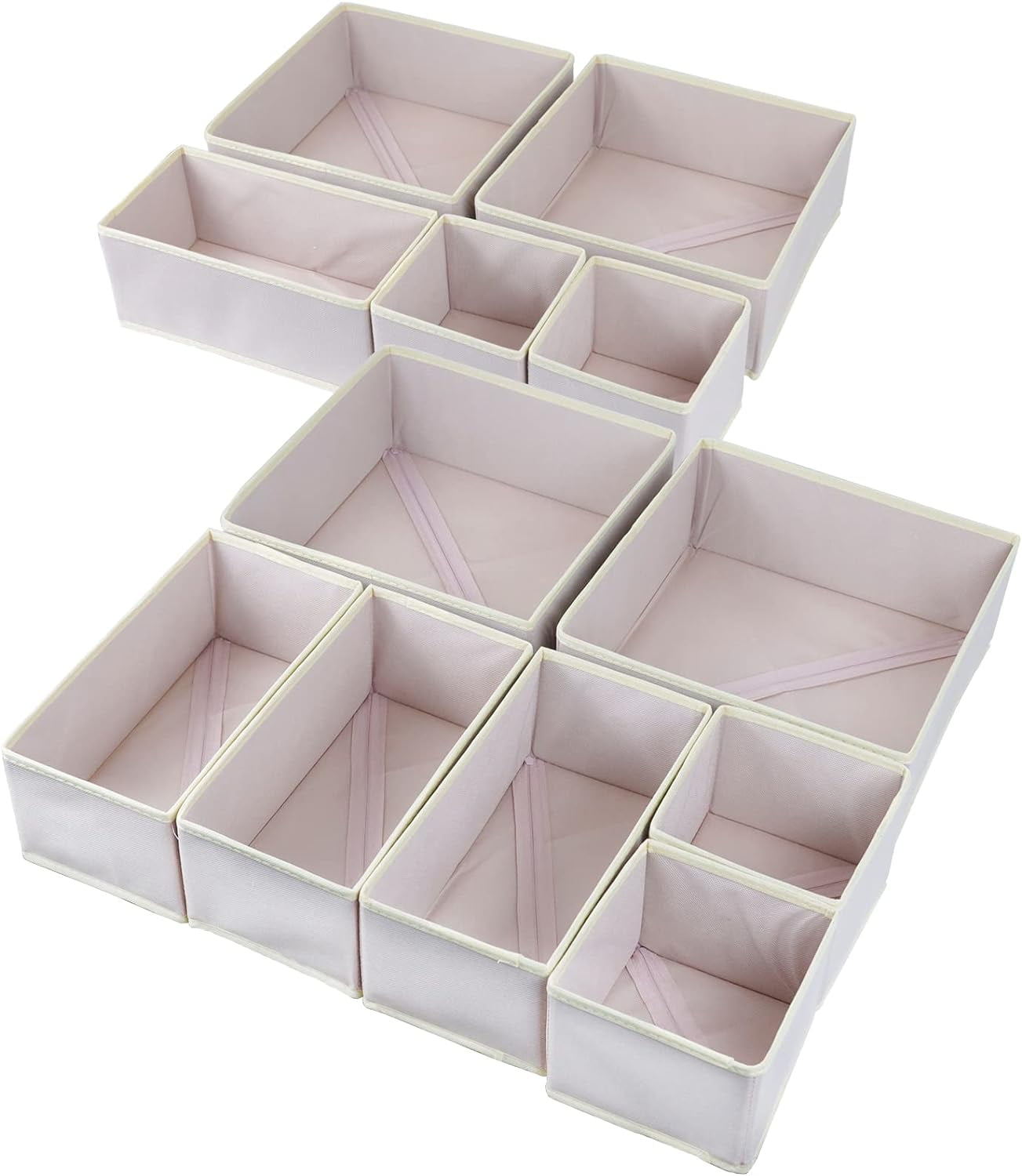 fdbtgysdb 12 Pack Drawer Organizers Drawer Dividers Storage Bins ...
