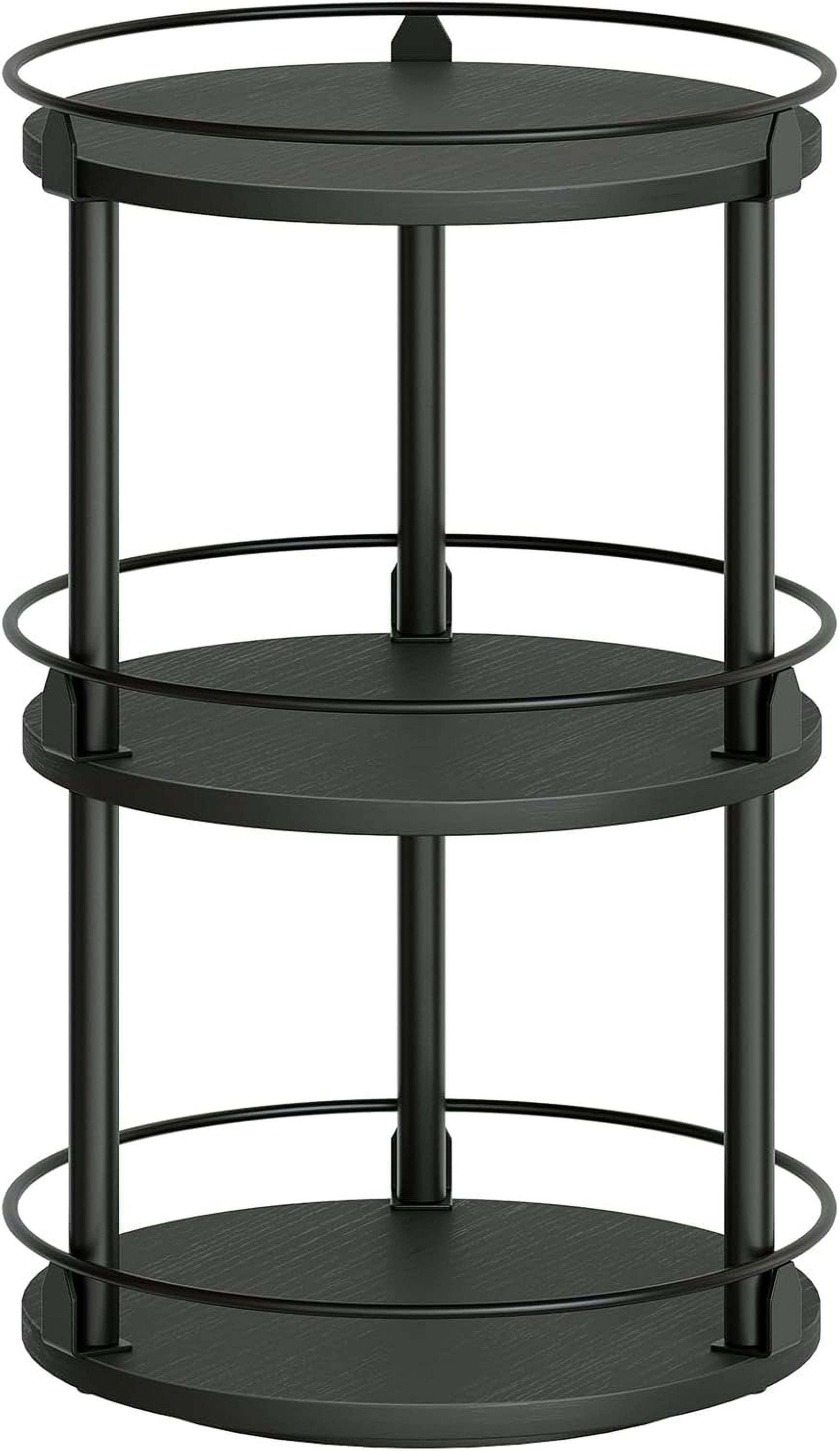 fdbtgysdb 3-Tier Lazy Susan Organizer Rotating Spice Rack Spinning ...