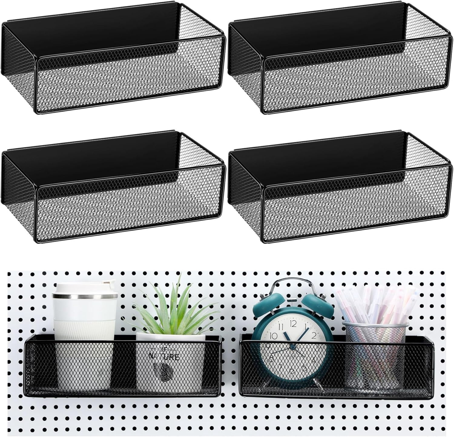 fdbtgysdb 4 Pcs Magnetic Storage Bin Magnetic Locker Organizer for ...