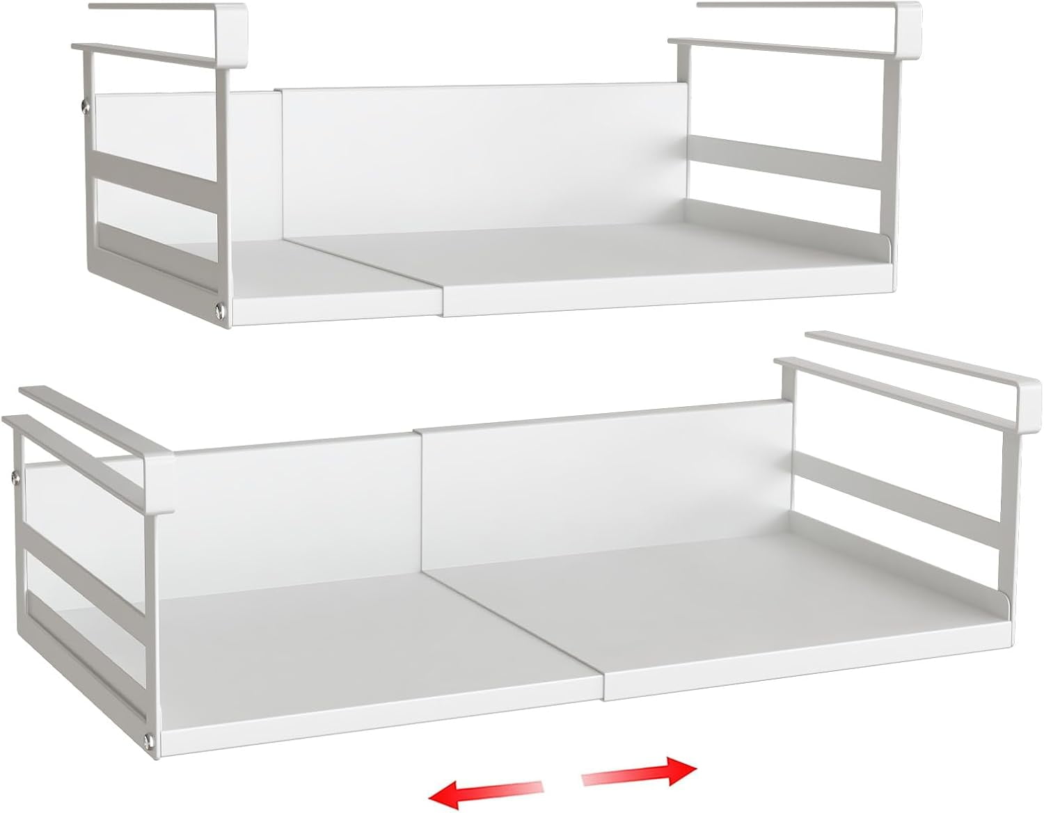 fdbtgysdb Expandable Under Cabinet Shelf Organizer with 0.94-Inch Thick ...