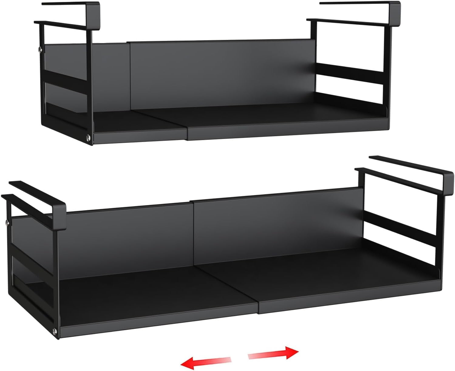 fdbtgysdb Expandable Under Cabinet Shelf Organizer with 0.94-Inch Thick ...