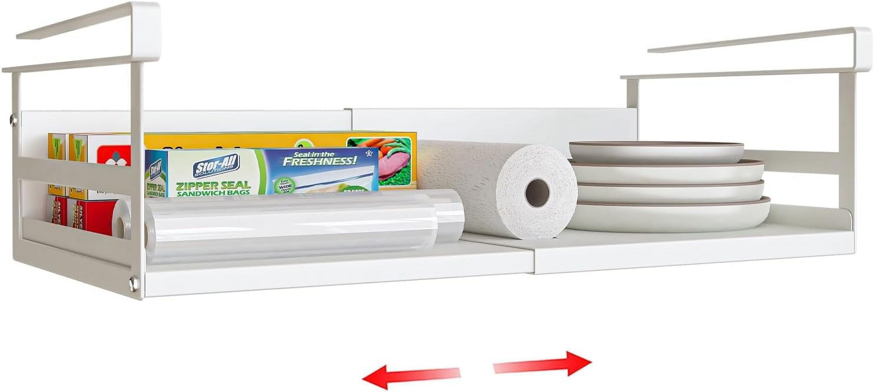 fdbtgysdb Expandable Under Cabinet Shelf Organizer with 0.94-Inch Thick ...