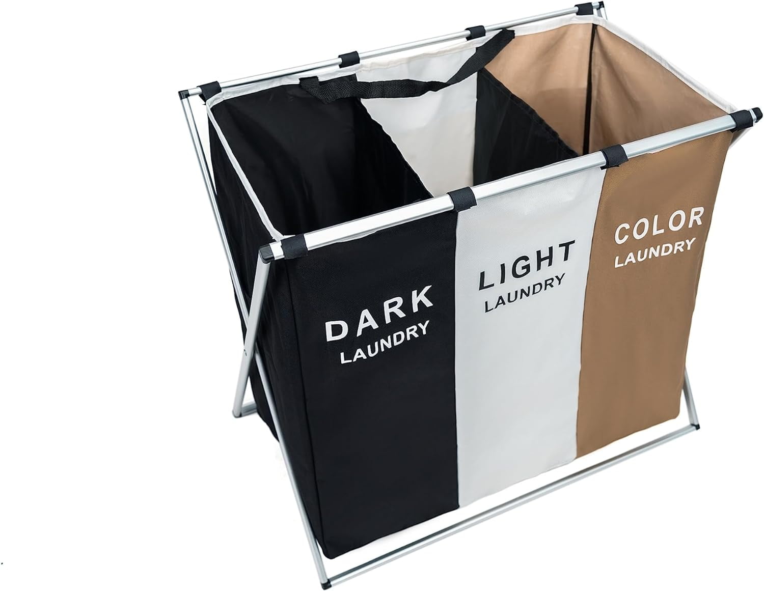 fdbtgysdb Laundry Basket 3 Section Foldable Dirty Laundry Hamper ...