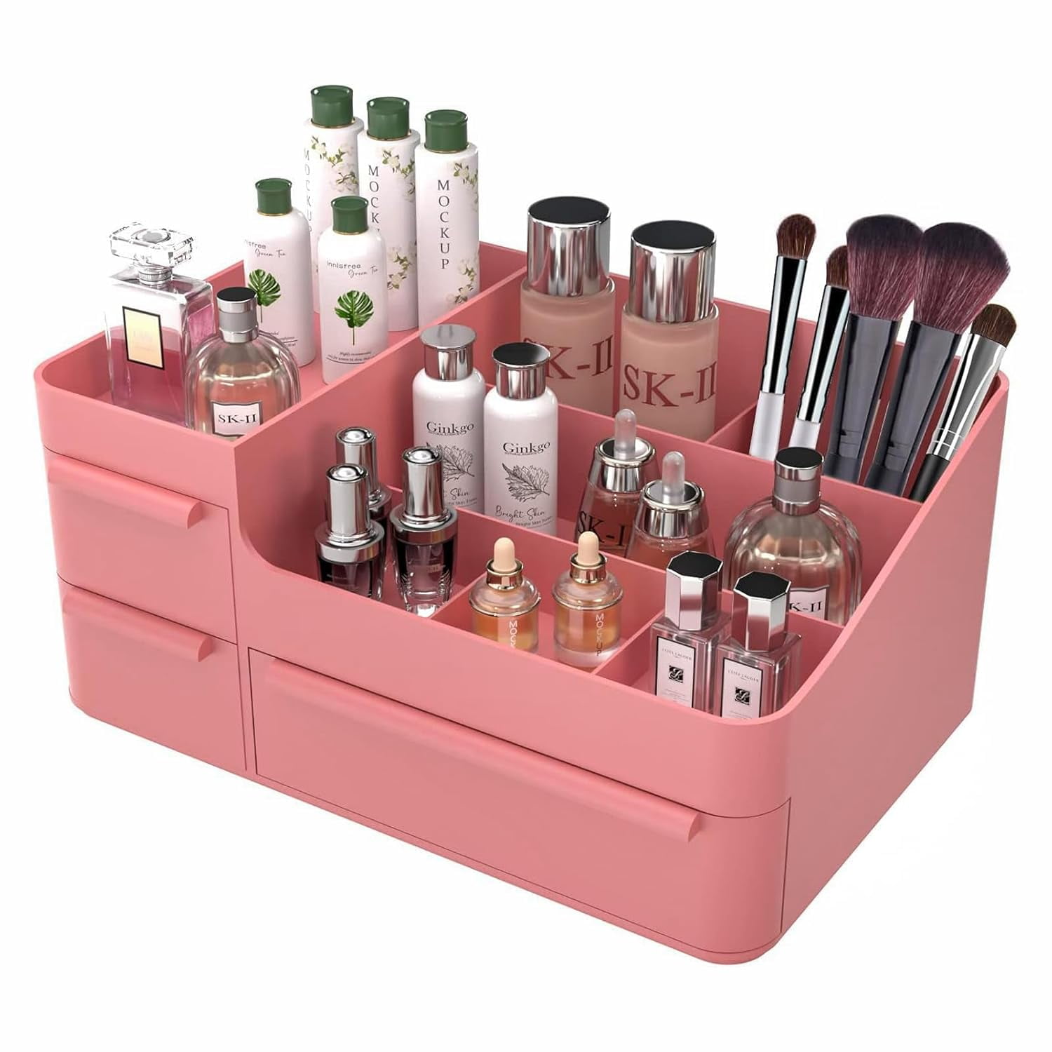 fdbtgysdb Makeup Organizer with Drawers Countertop Organizer for Vanity ...