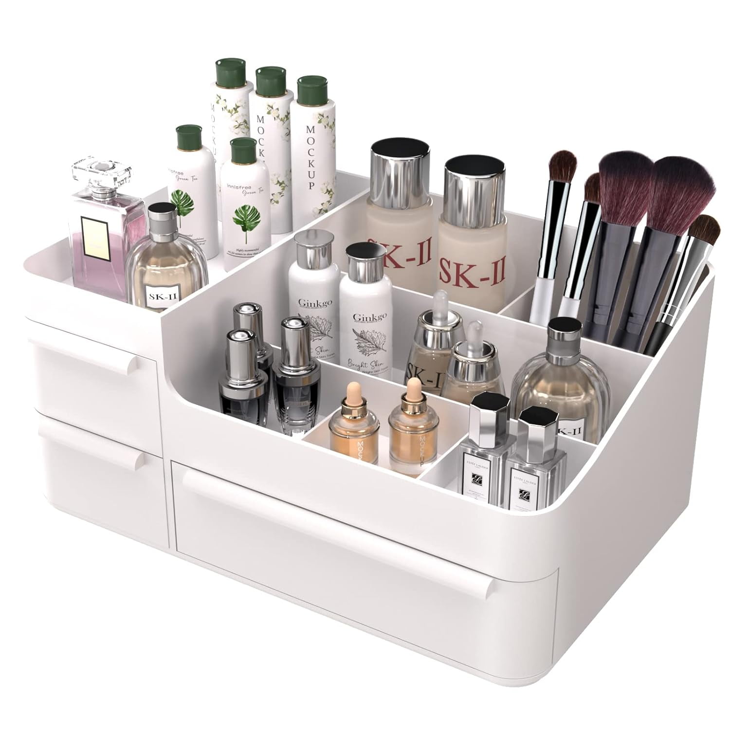 fdbtgysdb Makeup Organizer with Drawers Countertop Organizer for Vanity ...
