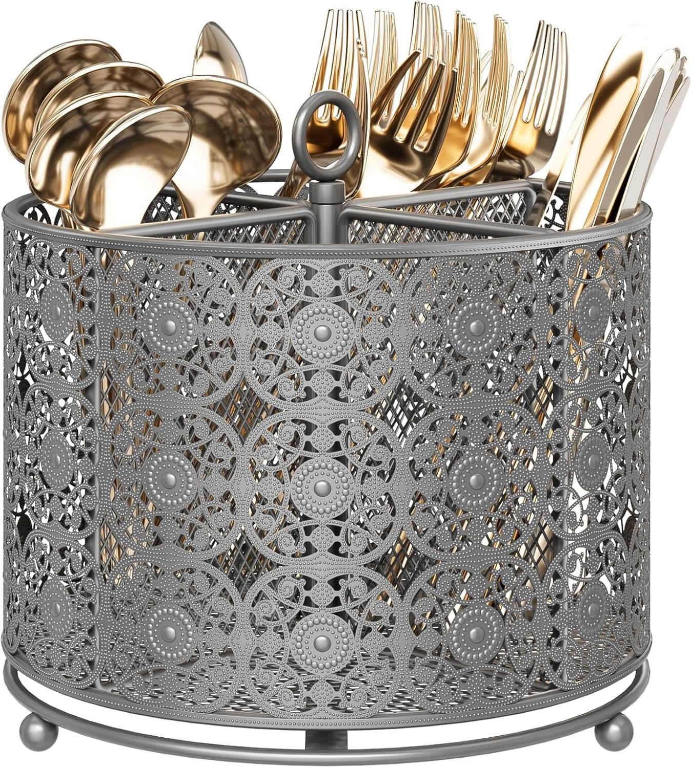 fdbtgysdb Rotating Utensil Caddy Countertop - Higher Raised Cutlery ...