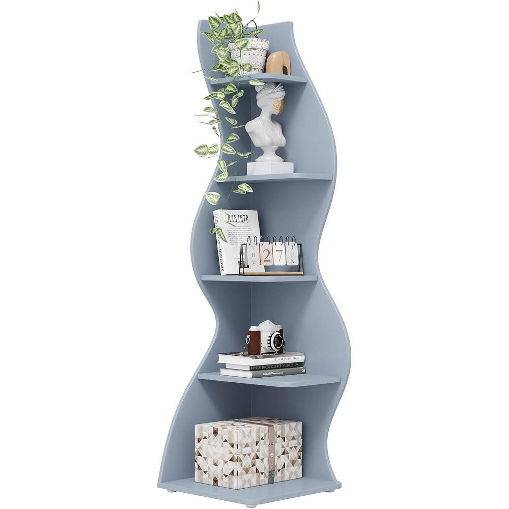 fefonnbom 5-Tier Sea Grass-inspired Corner Shelves - Walmart.com