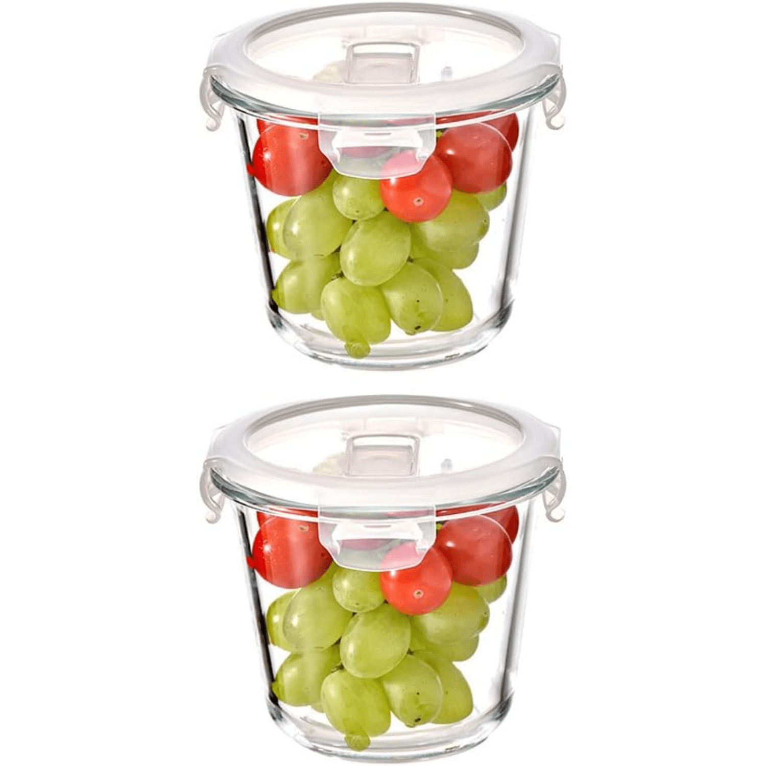 fehgf Square Glass Food Storage Containers 4 Cup Glass Soup Container ...