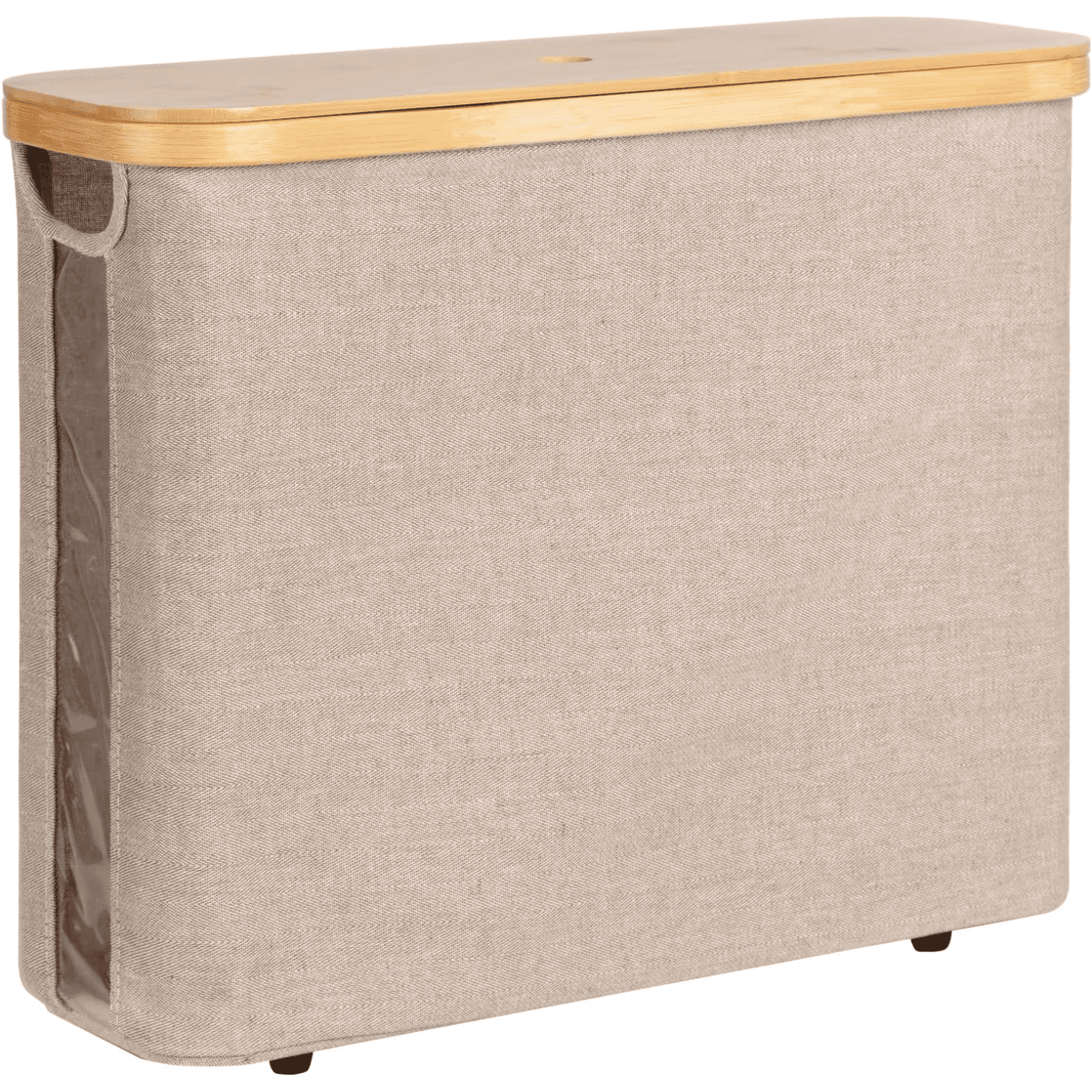 fehgf Toilet Paper Storage Basket Papers Container with Bamboo Lid ...