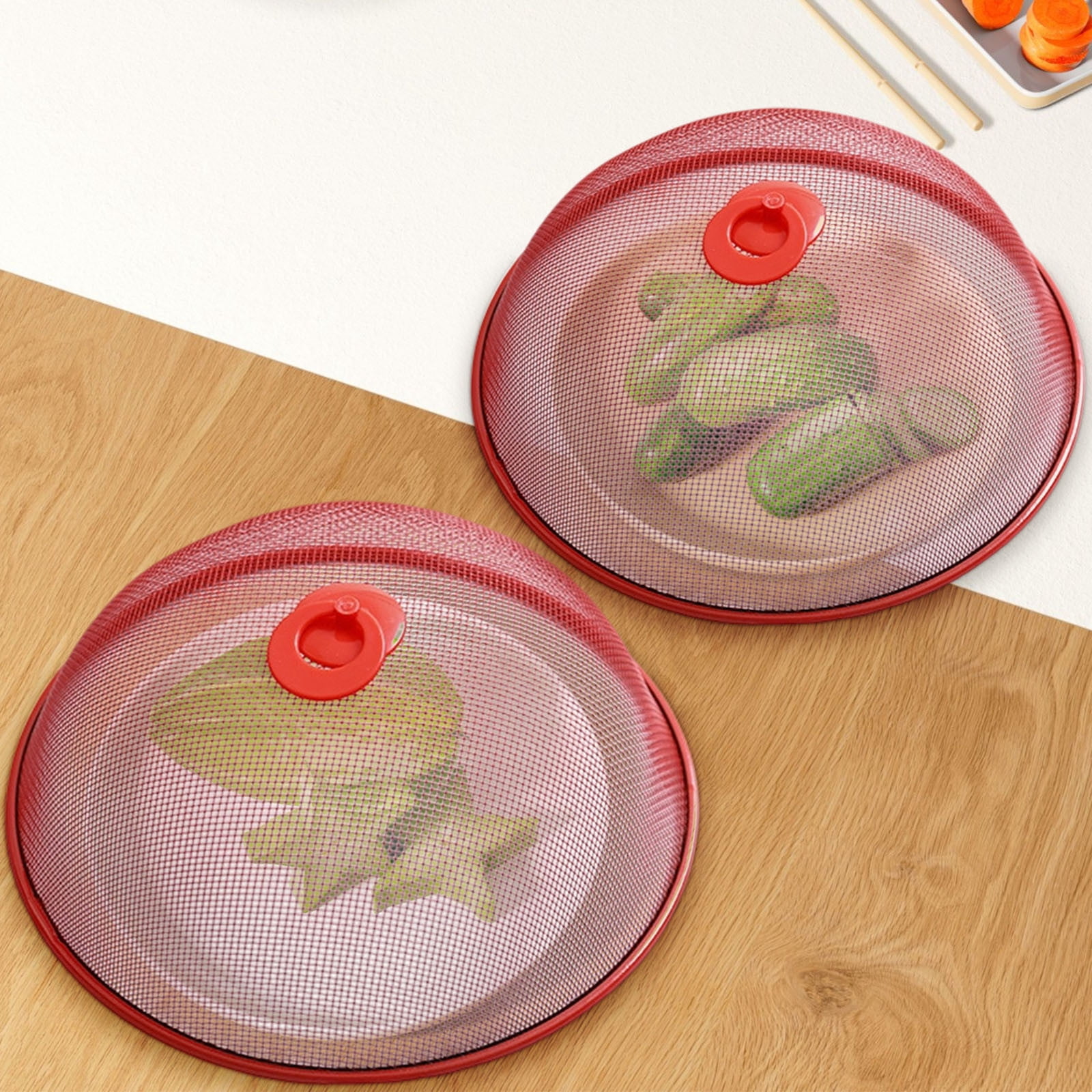 feimajia 2PC 28CM Metal Food Protective Covers - Reusable Insect ...