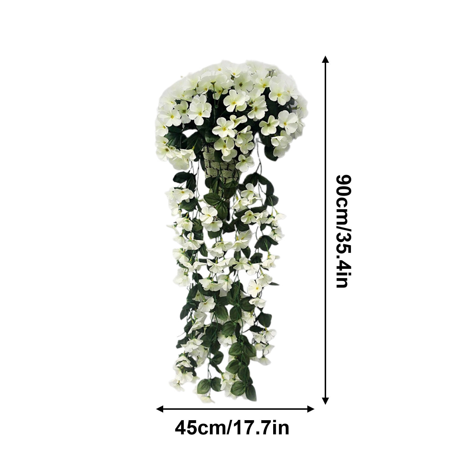 feimajia 2PC Artificial Hanging Flowers Artificial Chlorophytum Bouquet ...
