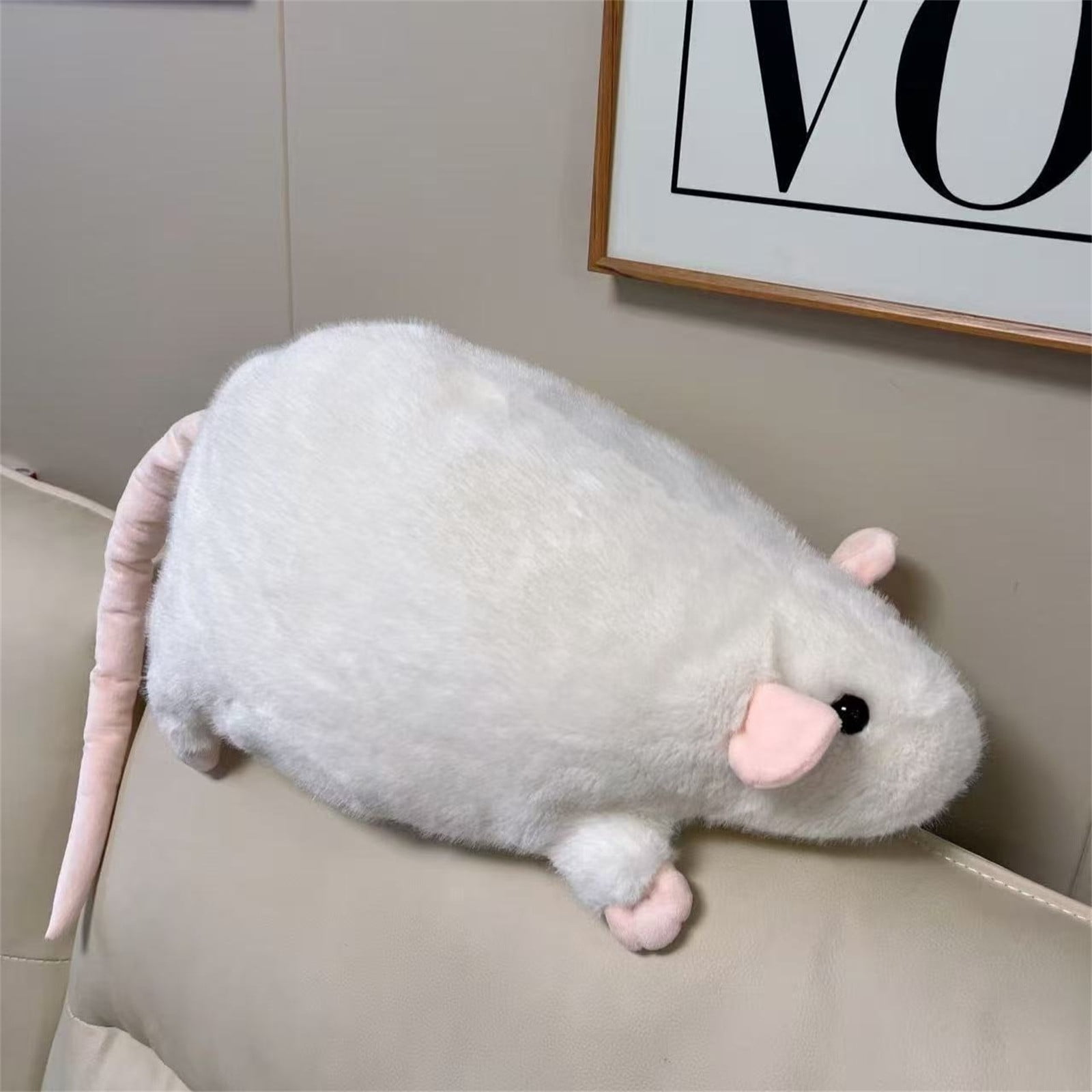 feimajia Pillow 35CM Soft Stuffed Mouse with Fabric Cute Realistic for ...