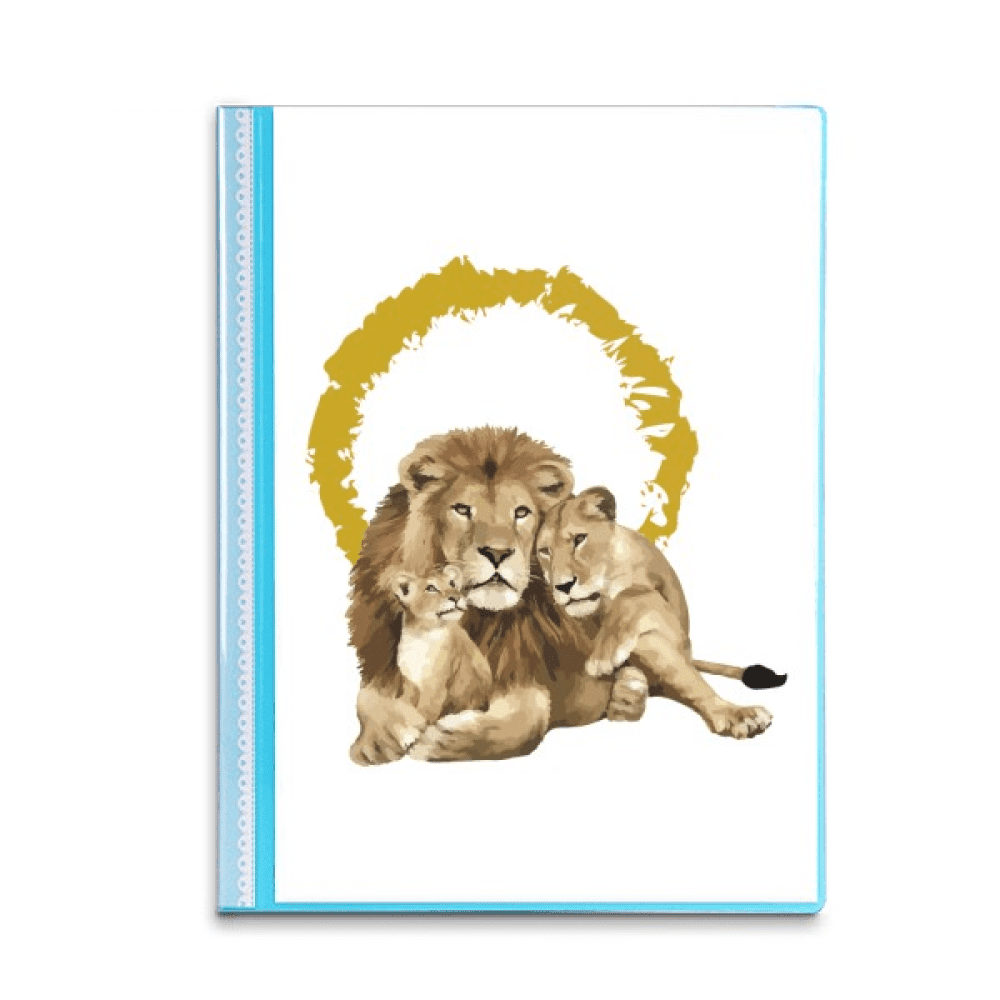 feline lions ferocious book sheet protectors portfolio binder folder ...