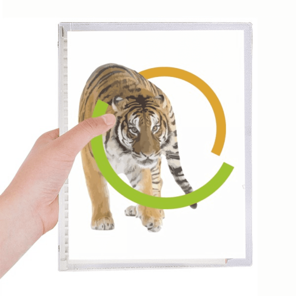 feline tiger ferocious notebook loose diary refillable journal statiry ...