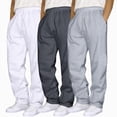 felwors 3 Pack Sweatpants Loose Fleece Casual Trousers Elastic Waist ...