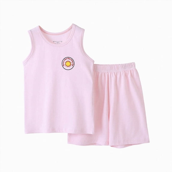 felwors Boys Tank Top Shorts with Pockets Pajamas Set Summer Sleeveless ...