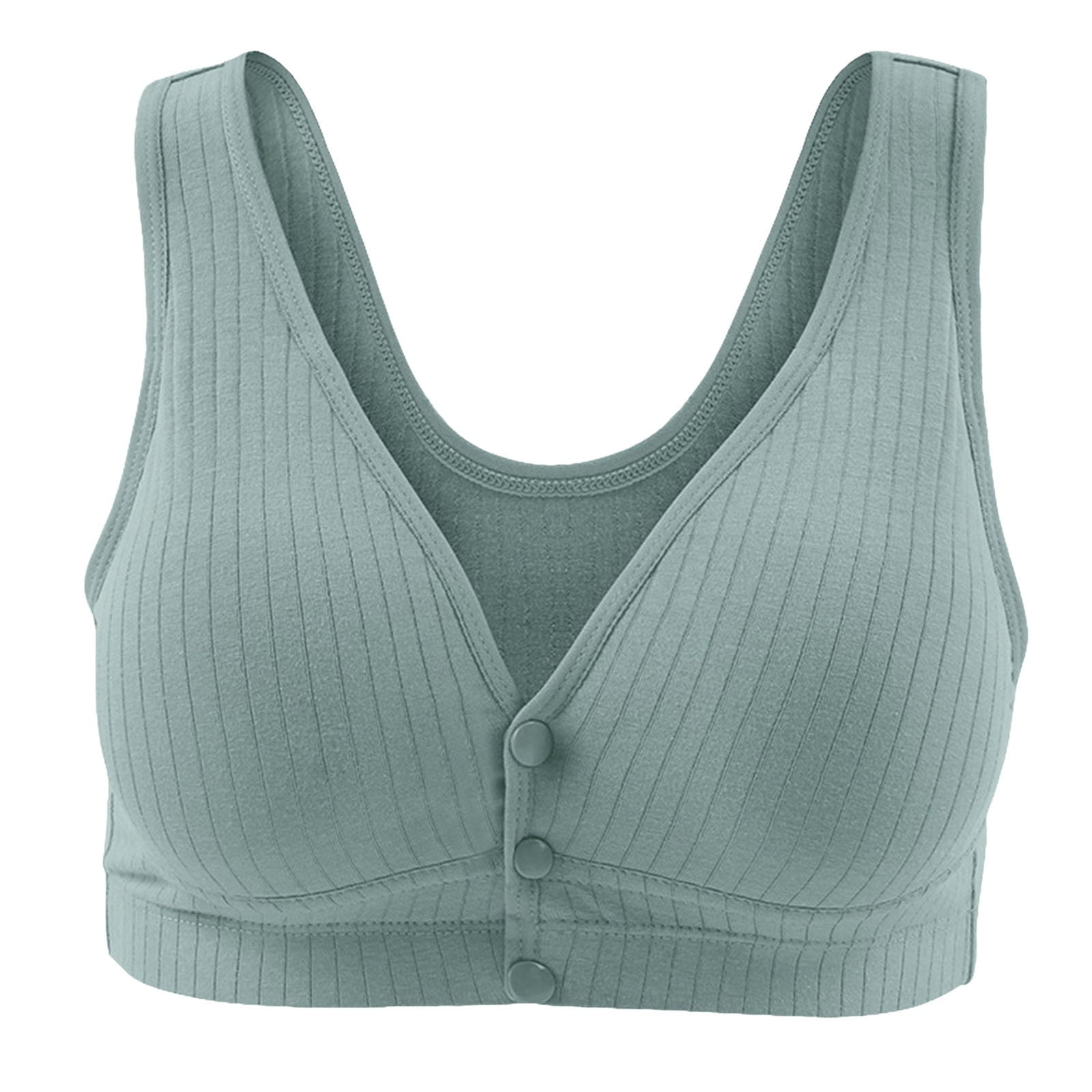 felwors Maternity Nursing Bra for Women Button Front Wireless Bra for ...