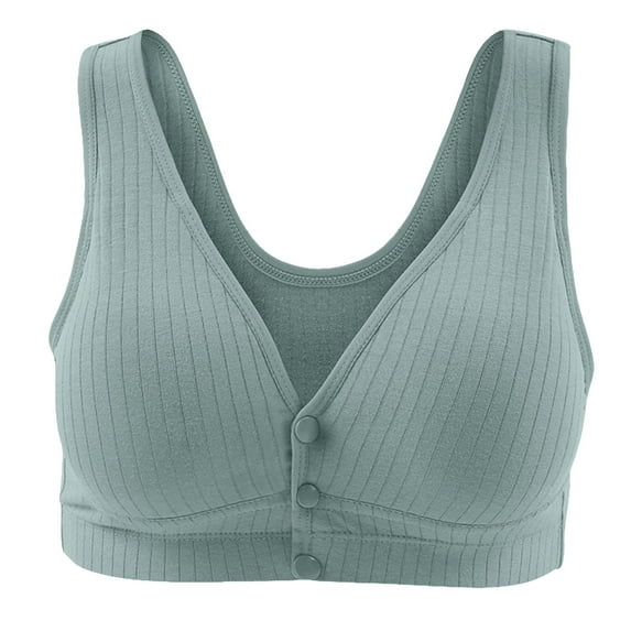 felwors Maternity Nursing Bra for Women Button Front Wireless Bra for ...