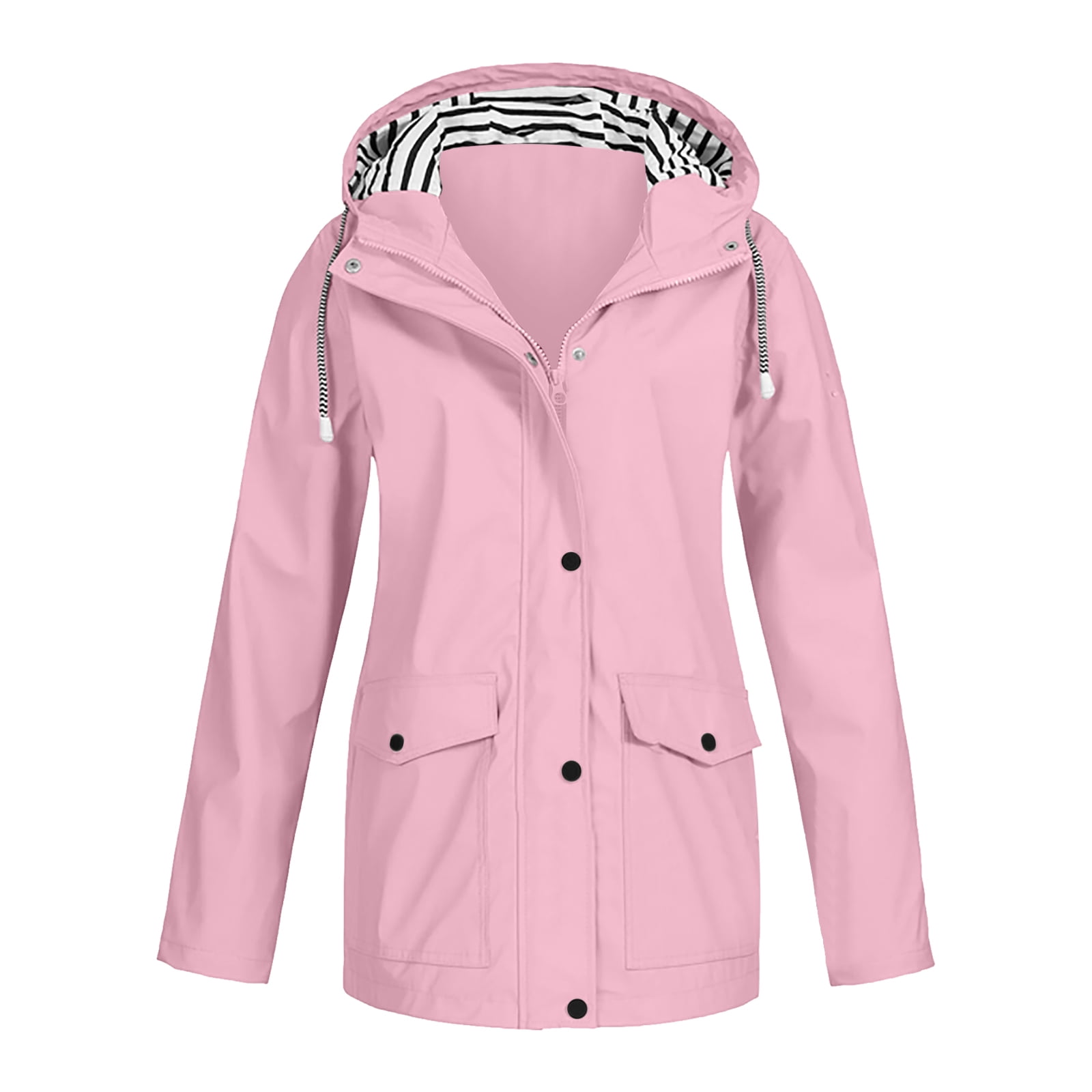 felwors Rain Jacketwomen Breathable Soft Jacket Regular Coat With Inner ...