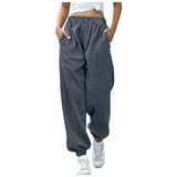 felwors Sweatpants Women Fleece Pockets Winter Fall Fashion Baggy ...