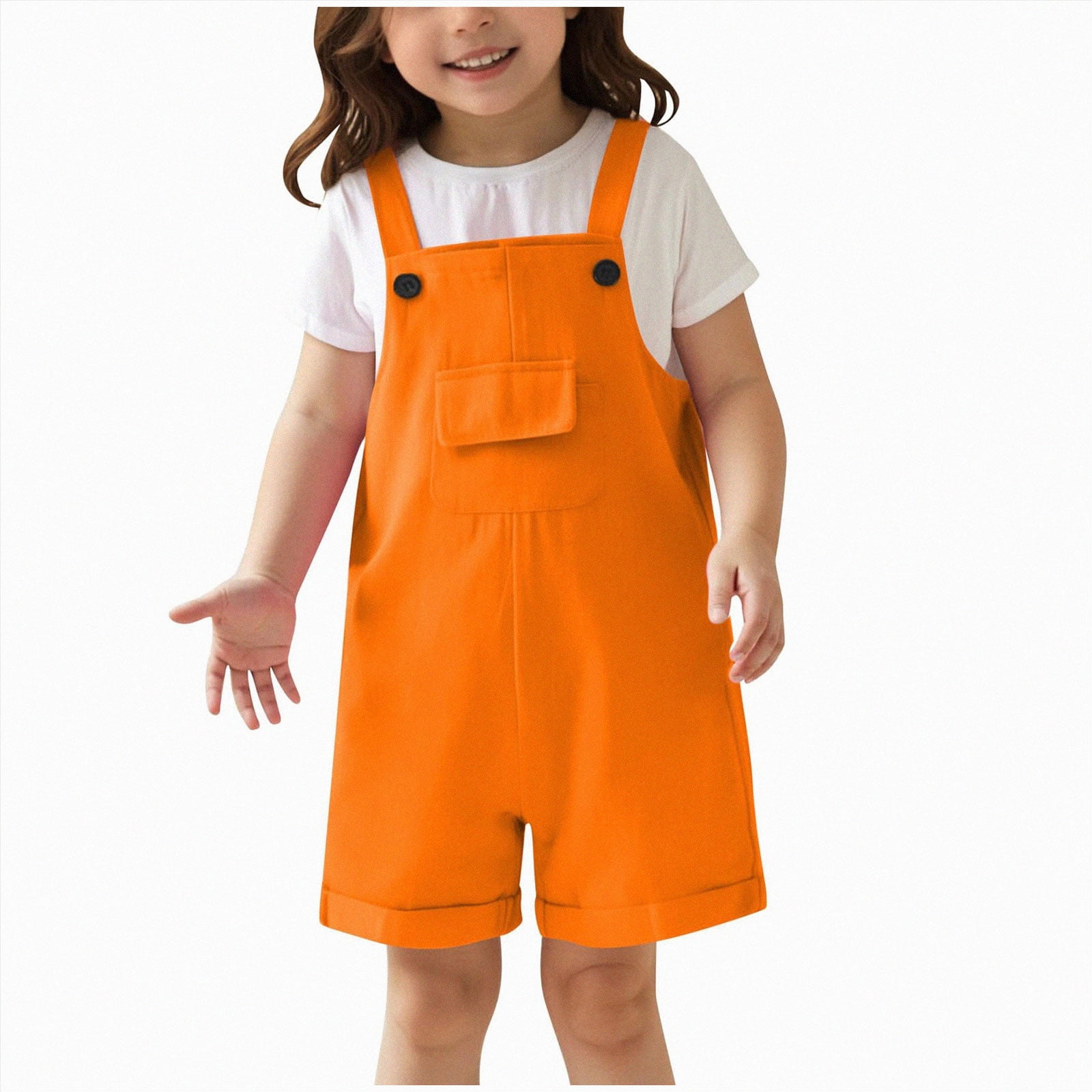 felwors Toddler Girls Romper Sleeveless Jumpsuit Summer Clothes Tie-Up ...