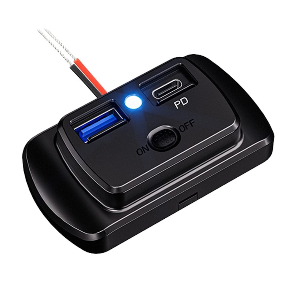 fengchenda 12V Usb Car Charging Adapter Panel Wall Mount Double Usb ...