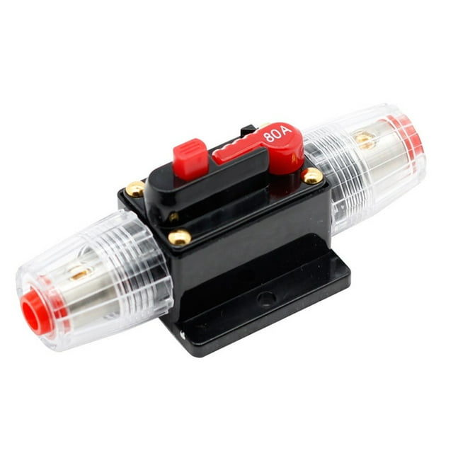 fengchenda 1Packs Auto Inline Fuse Breaker with Wire Lugs and Heat ...