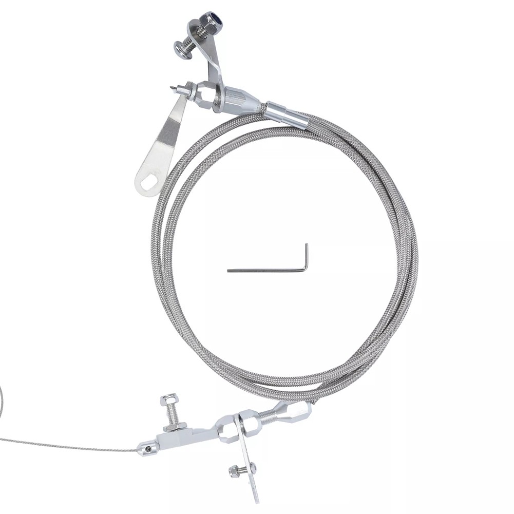 fengchenda 1Pcs Stainless Steel Braided Cable K6048 For Ford C6 Turbo ...