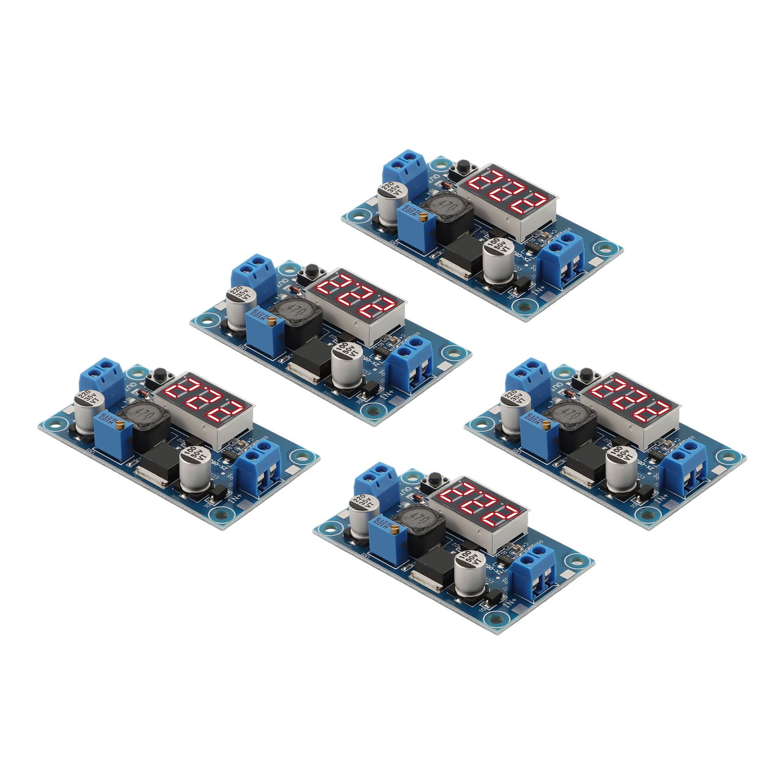 fengchenda 3A Digital Display Dc-Dc Step-Down Module With Voltmeter And ...