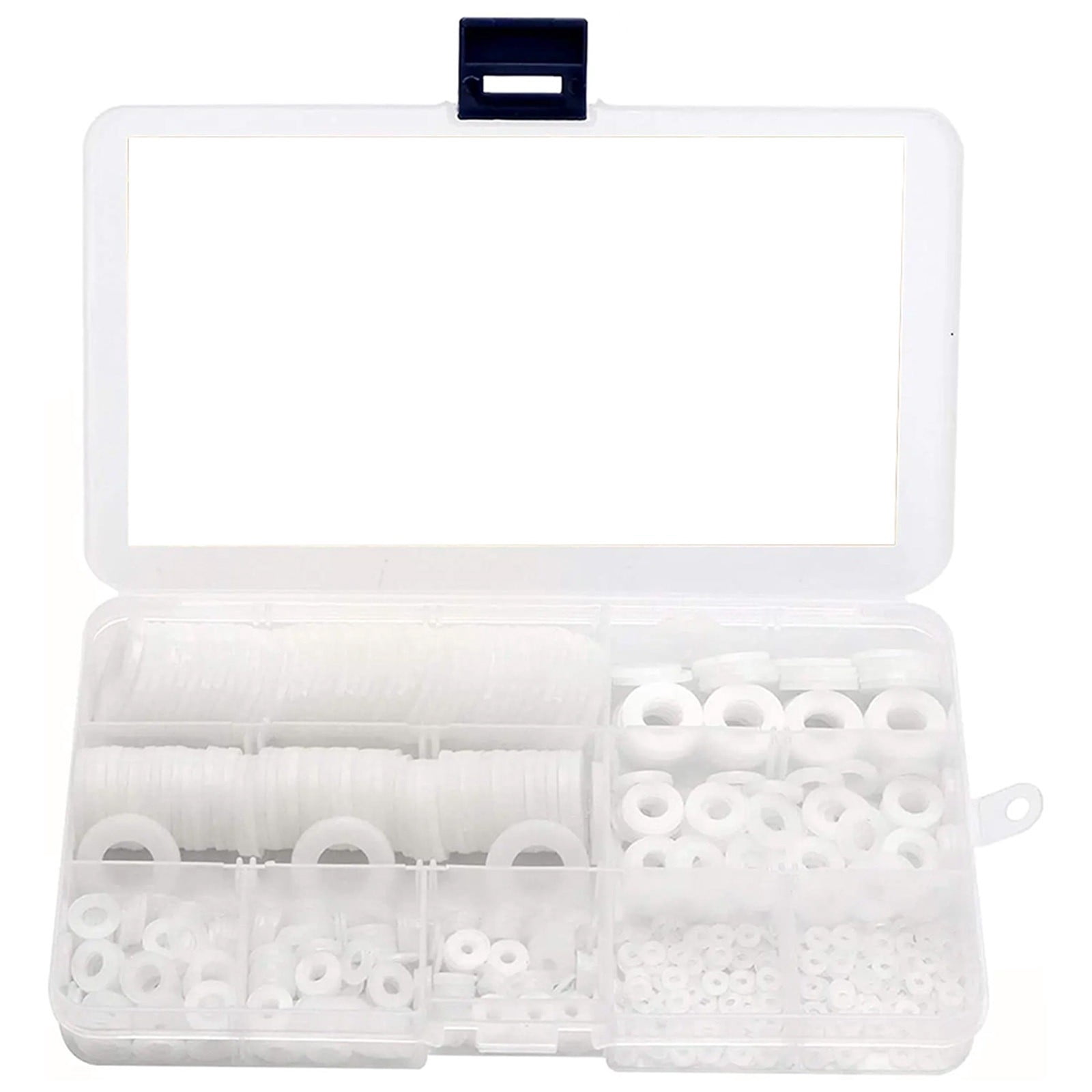 fengchenda 700Pcs White Plastic Flat Washers Nylon Washers 9 Sizes ...