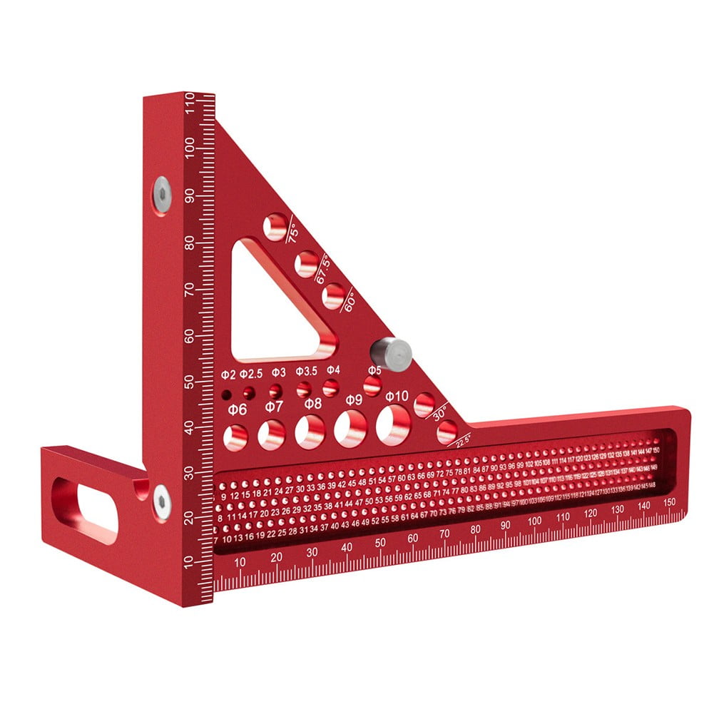 fengchenda Angle Measuring Ruler Metric Square Ruler Protractor ...