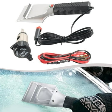 Zone Tech Automotive Heated Ice Scraper - Extendable LED Light Snow ...